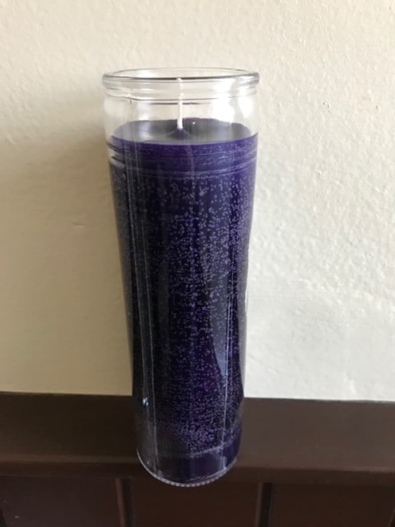 PURPLE CANDLE - 7 Day Ritual Burn - Hand-poured - Pagan - Ceremony ...