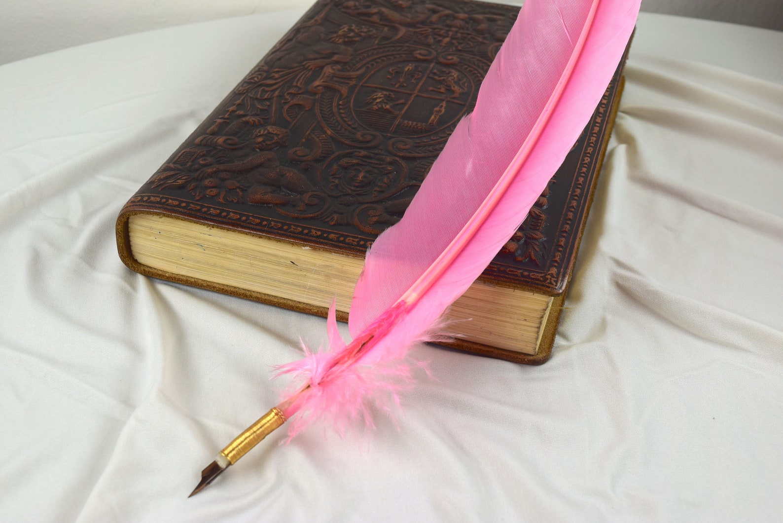 QUILL PEN-PINK Turkey Feather-calligraphy-magic Writing-spell - Etsy