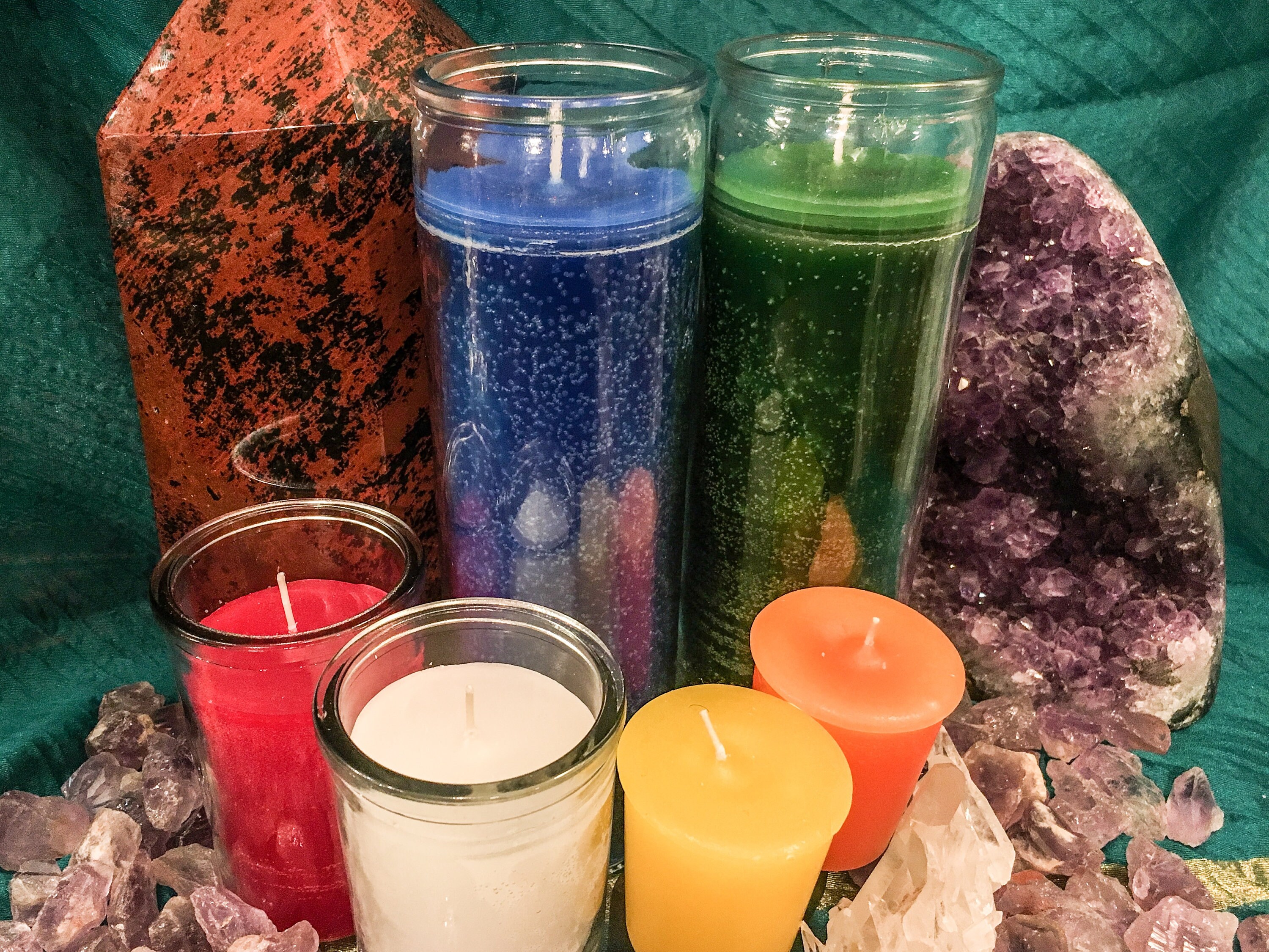 GOLD CANDLE 7 Day Ritual Burn Hand-poured Pagan - Etsy