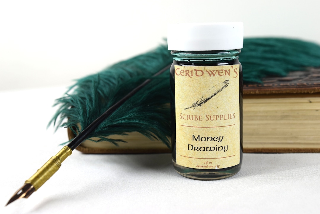 MONEY DRAWING Magical Ink Herbal Handmade Ink Green Ink - Etsy