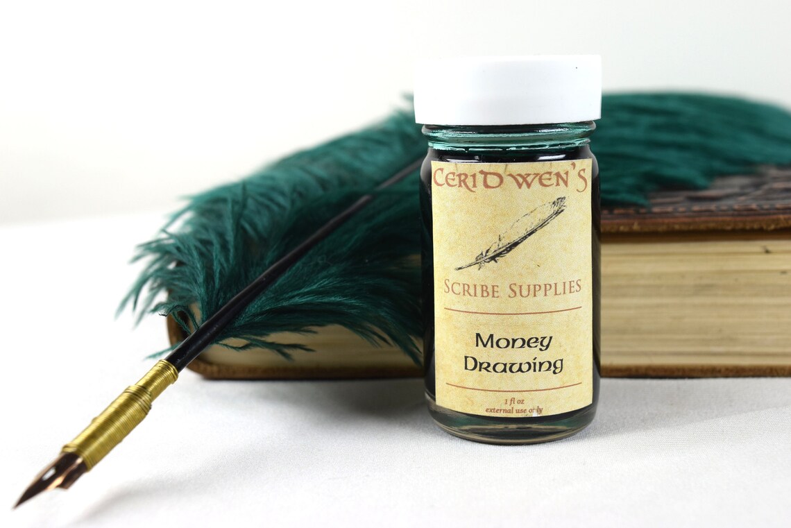 MONEY DRAWING Magical Ink Herbal Handmade Ink Green Ink - Etsy