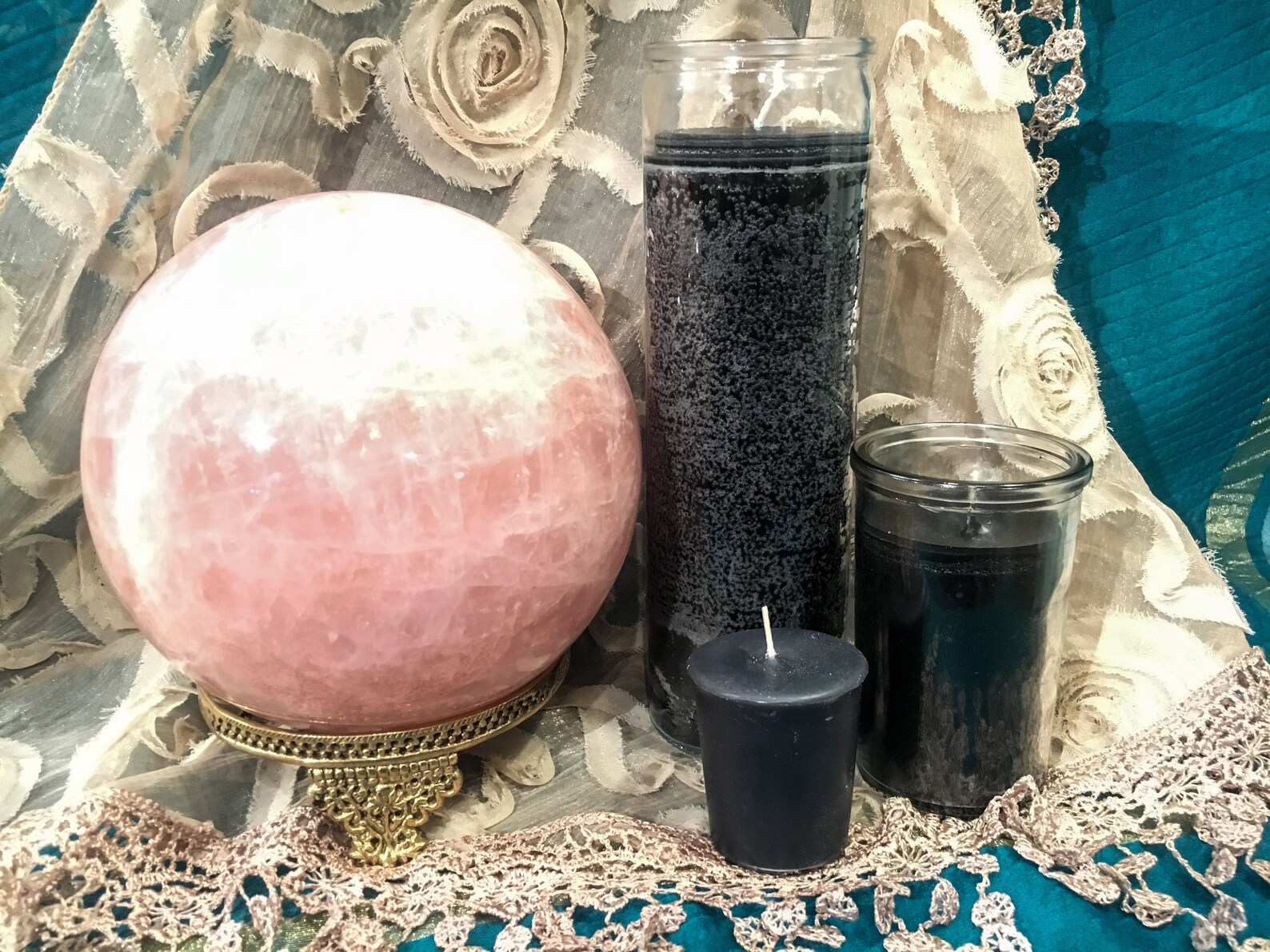 BLACK CANDLE 7 Day Ritual Burn Hand-poured Pagan - Etsy