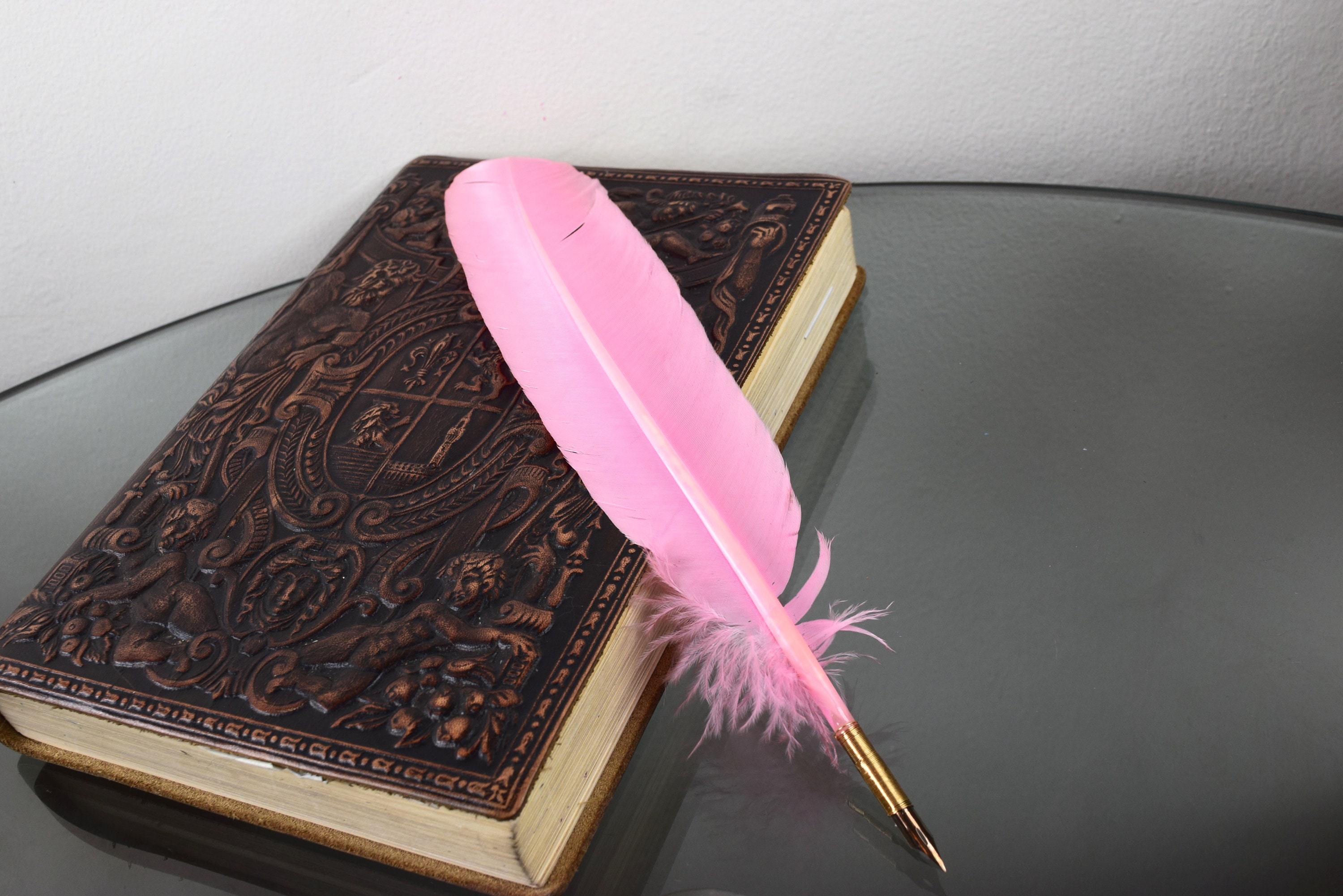 QUILL PEN-PINK Turkey Feather-calligraphy-magic Writing-spell - Etsy