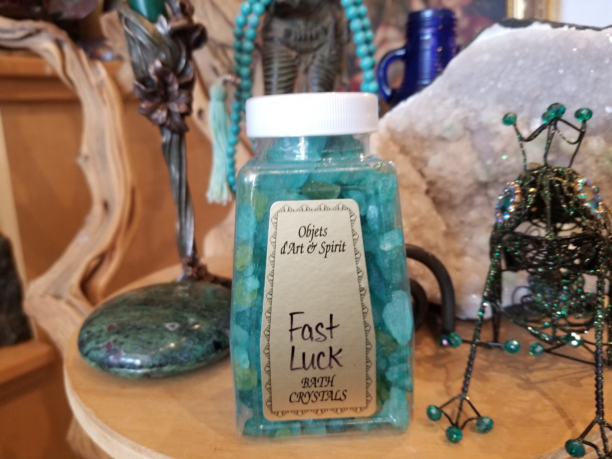 FAST LUCK Bath Salt Crystals Full/new Moon Spiritual Bath - Etsy