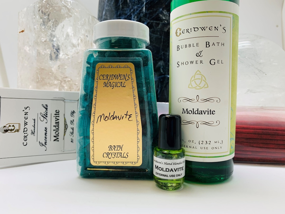 MOLDAVITE COMBO 4-pack - Includes Bath Salt - Shower Gel/bubble Bath ...