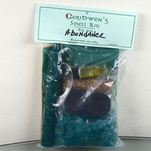 ABUNDANCE Spell Kit – Full/new Moon Handmade – Magick – Hoodoo - Spells ...
