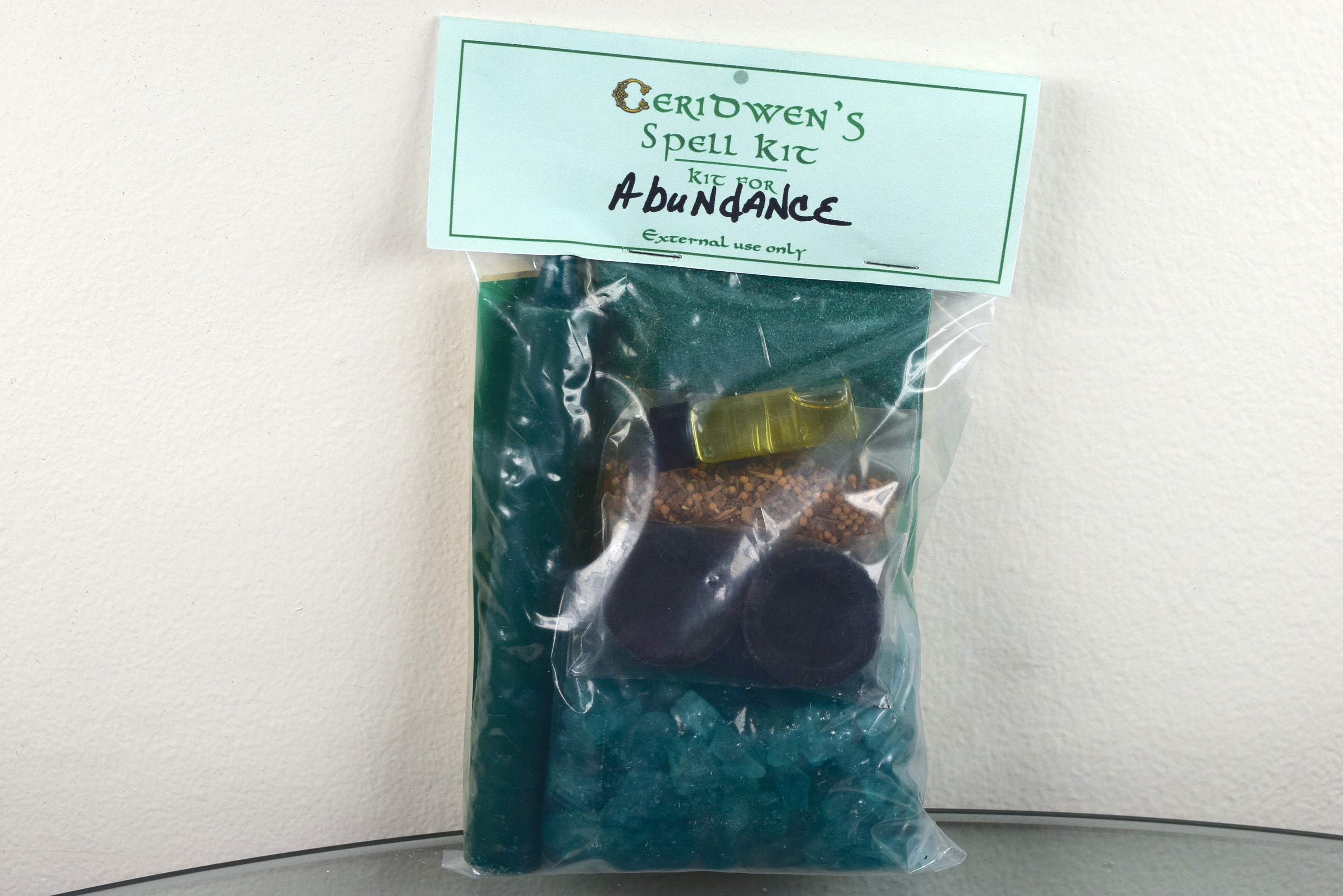 ABUNDANCE Spell Kit Full/new Moon Handmade Magick Hoodoo - Etsy