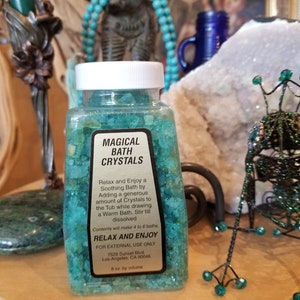 FAST LUCK Bath Salt Crystals Full/new Moon Spiritual Bath Limpia ...