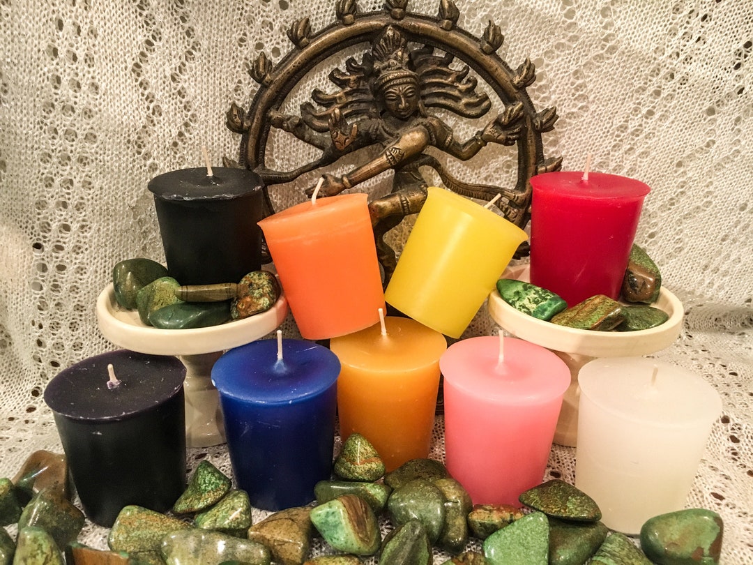 COLORED VOTIVE Candles - Hand-poured in a Variety of Colors! - Etsy