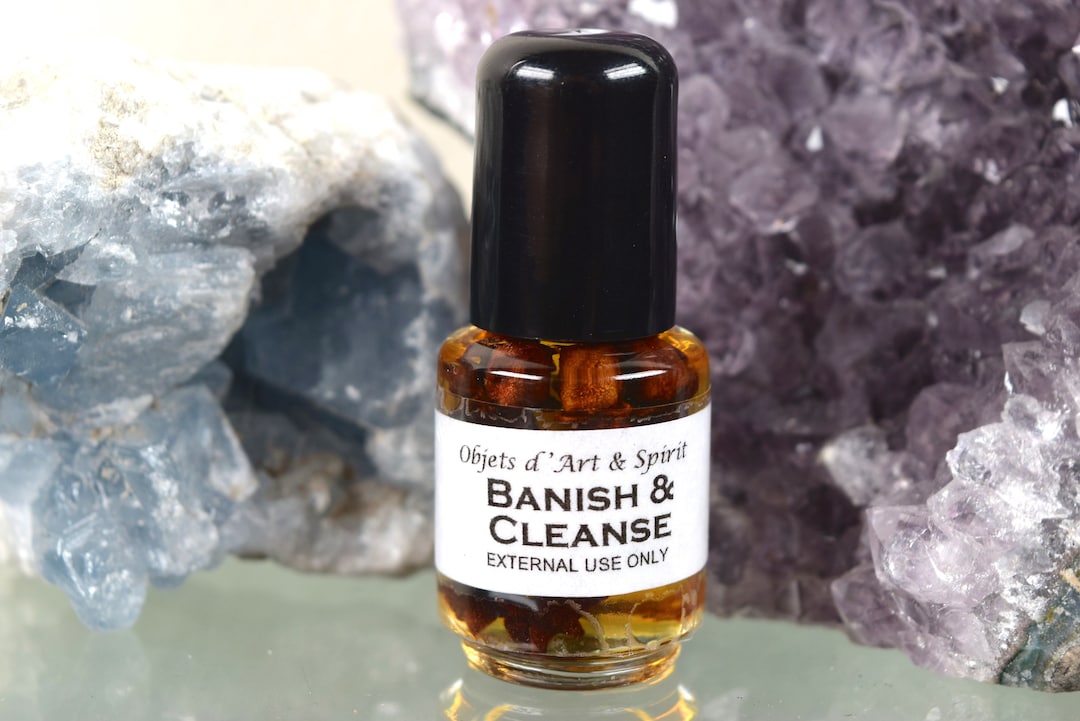 BANISH & CLEANSE OIL Voll/Neumond-Handblended-Kräuteröl-All Natural ...