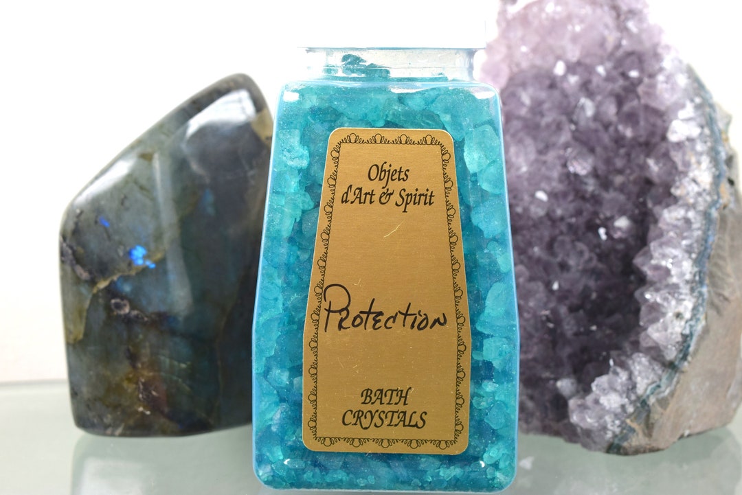 PROTECTION Bath Salt Crystals Full/new Moon Spiritual Bath Limpia ...