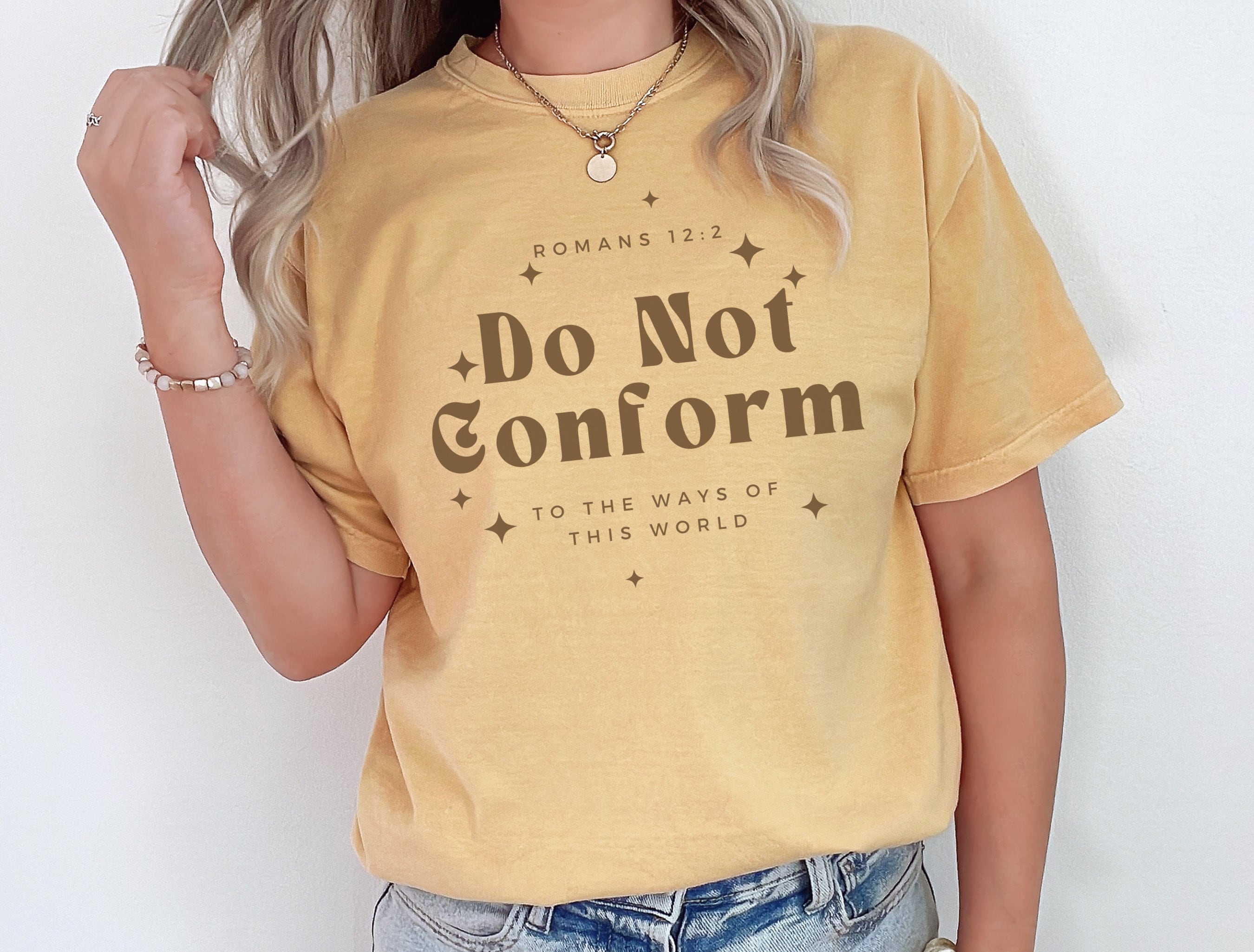Do Not Conform T-shirt, Comfort Colors, Bible Verse, Christian Tee ...