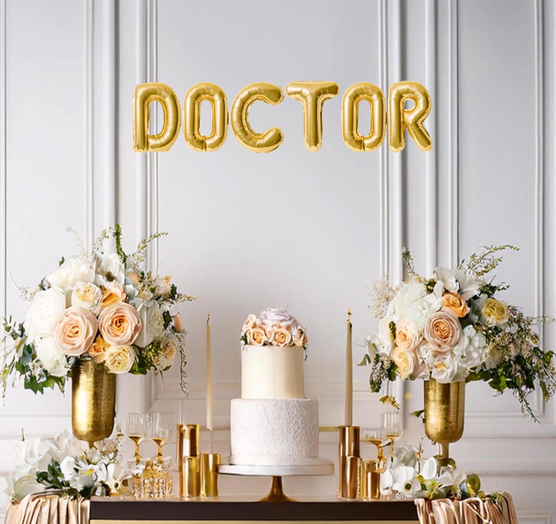 Doctor Balloon Banner, Medical School Graduation Banner, Graduation ...