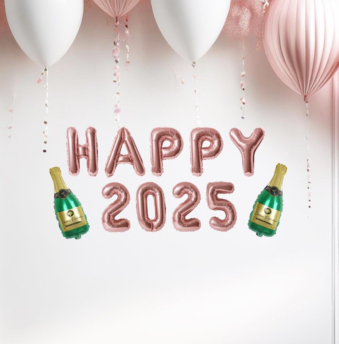 NYE Balloons NYE Balloon Banner New Year Party Decorations NYE Party ...