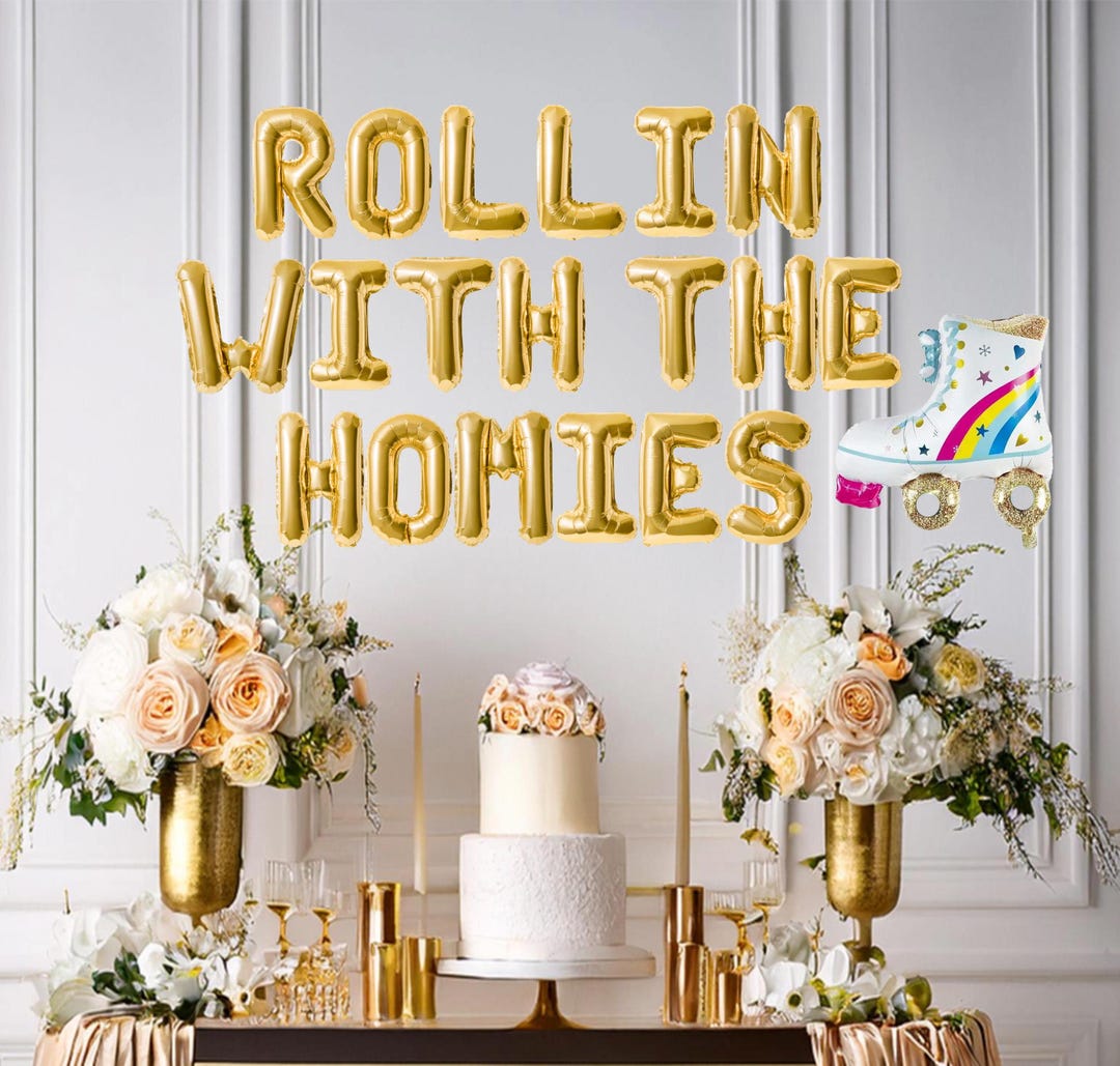 Roller Skate Theme Birthday Party Decorations, Rollin With the Homies ...