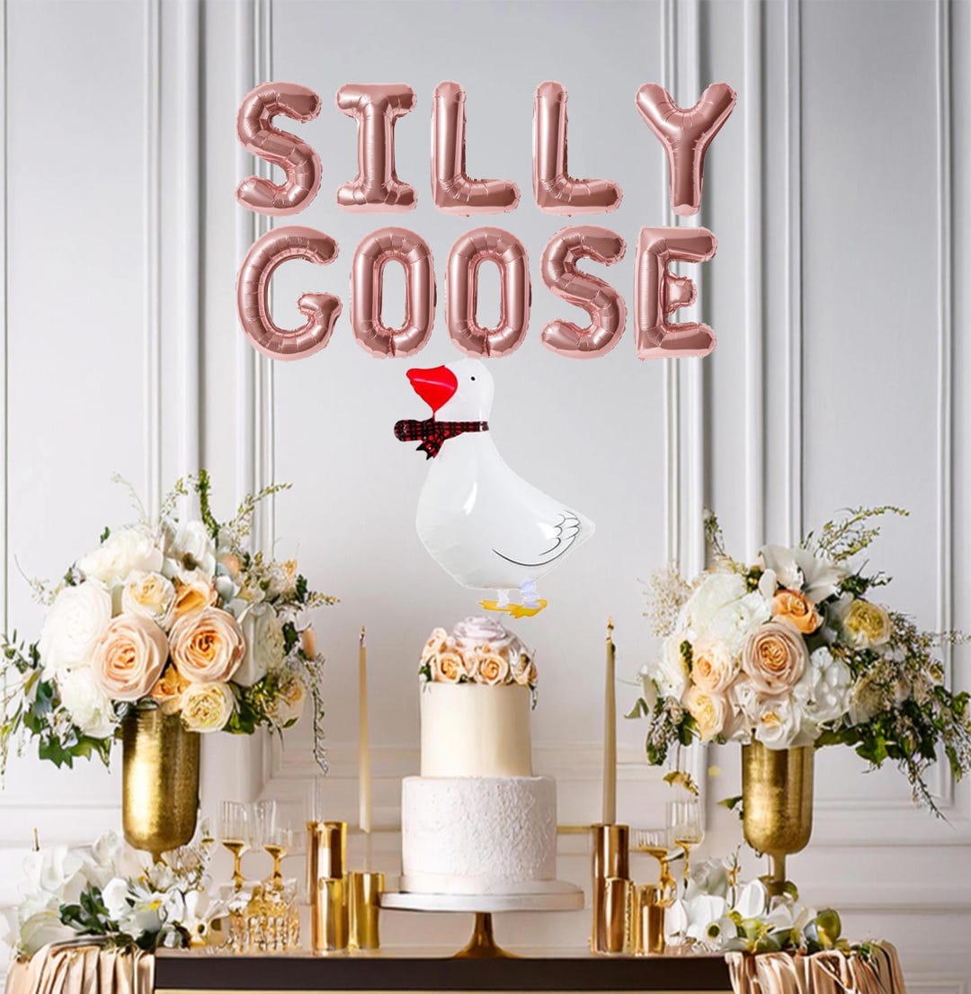One Silly Goose Birthday Balloons, Goose Themed First Birthday ...