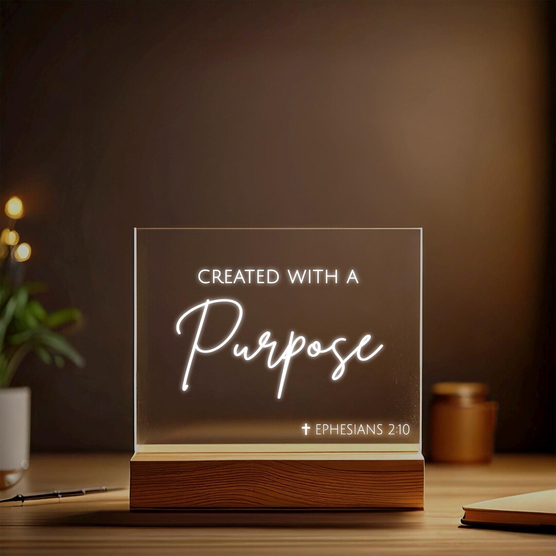 Personalized LED Bible Verse Christian Gift for Him Christmas Gift for ...