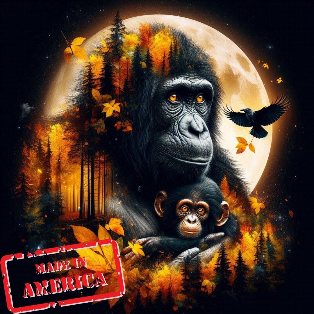 Adult Ape With Baby - Etsy