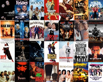 RARE Hip Hop Movie Posters 90's and 2000's Edition - Collage RARE Hip Hop Movie Posters 90's and 2000's Edition - Collage