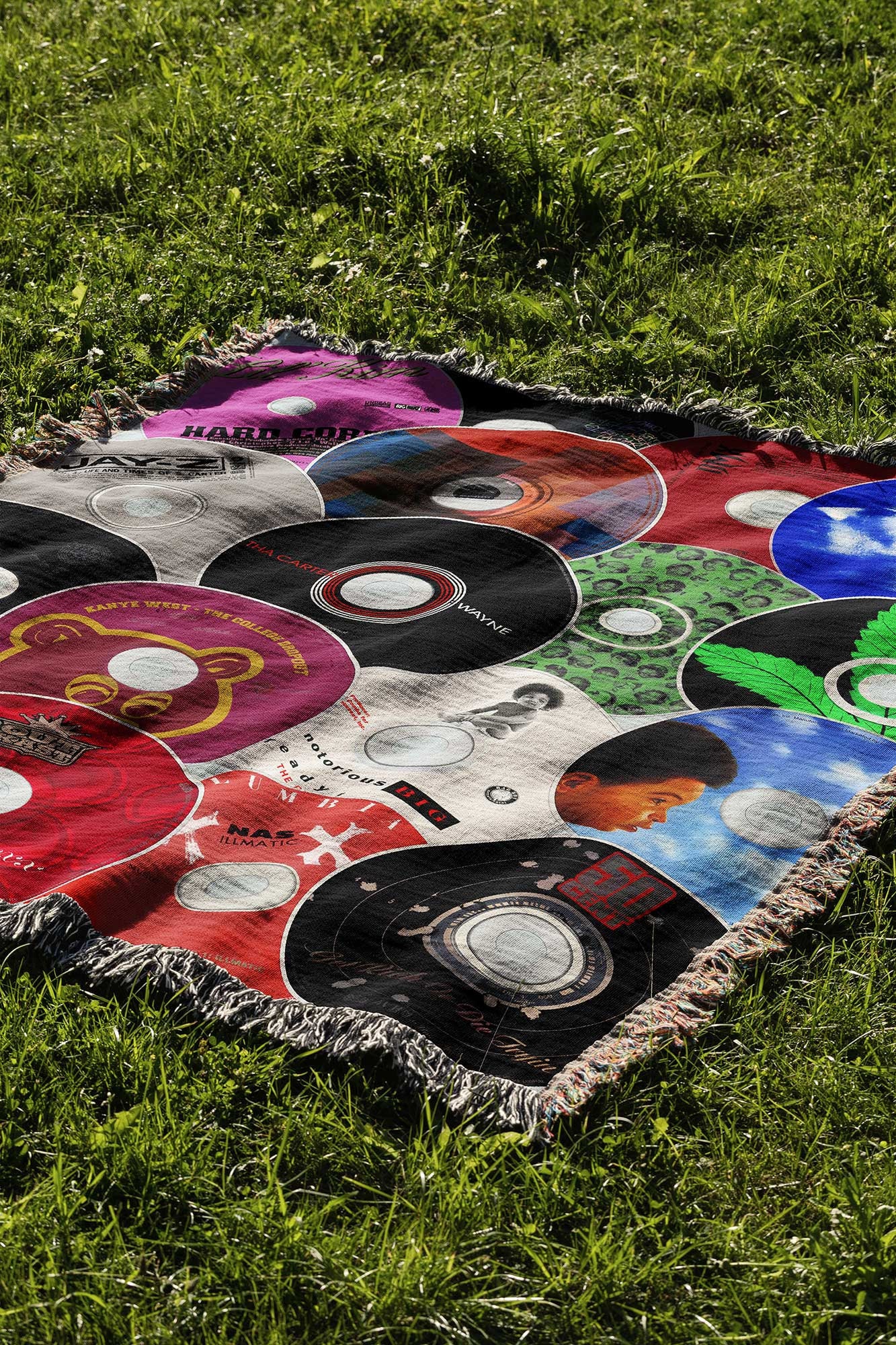 Greatest Rap Albums Woven Throw Blanket Hip Hop Decor Album Cover Decor ...