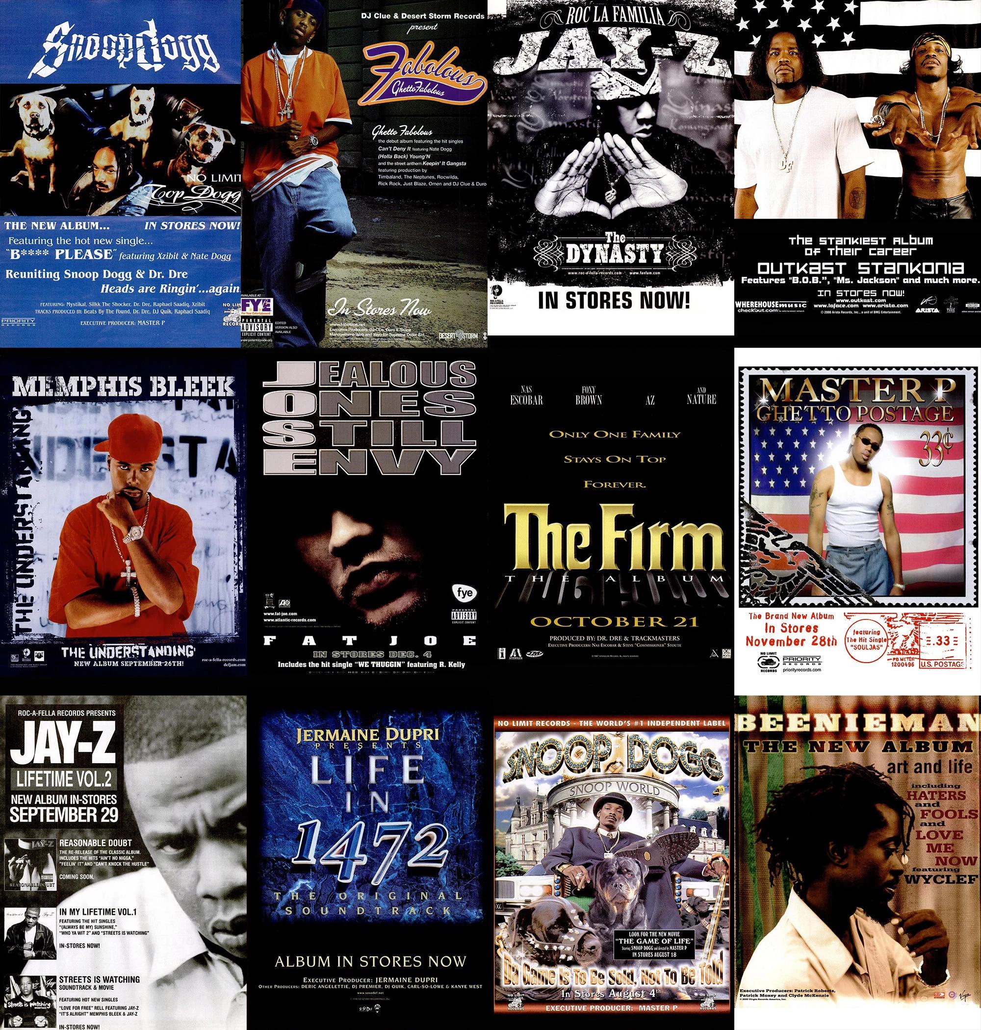 RARE 90s Rap Posters - 65 HQ Digital Hip Hop Posters From the 90s 2000s ...