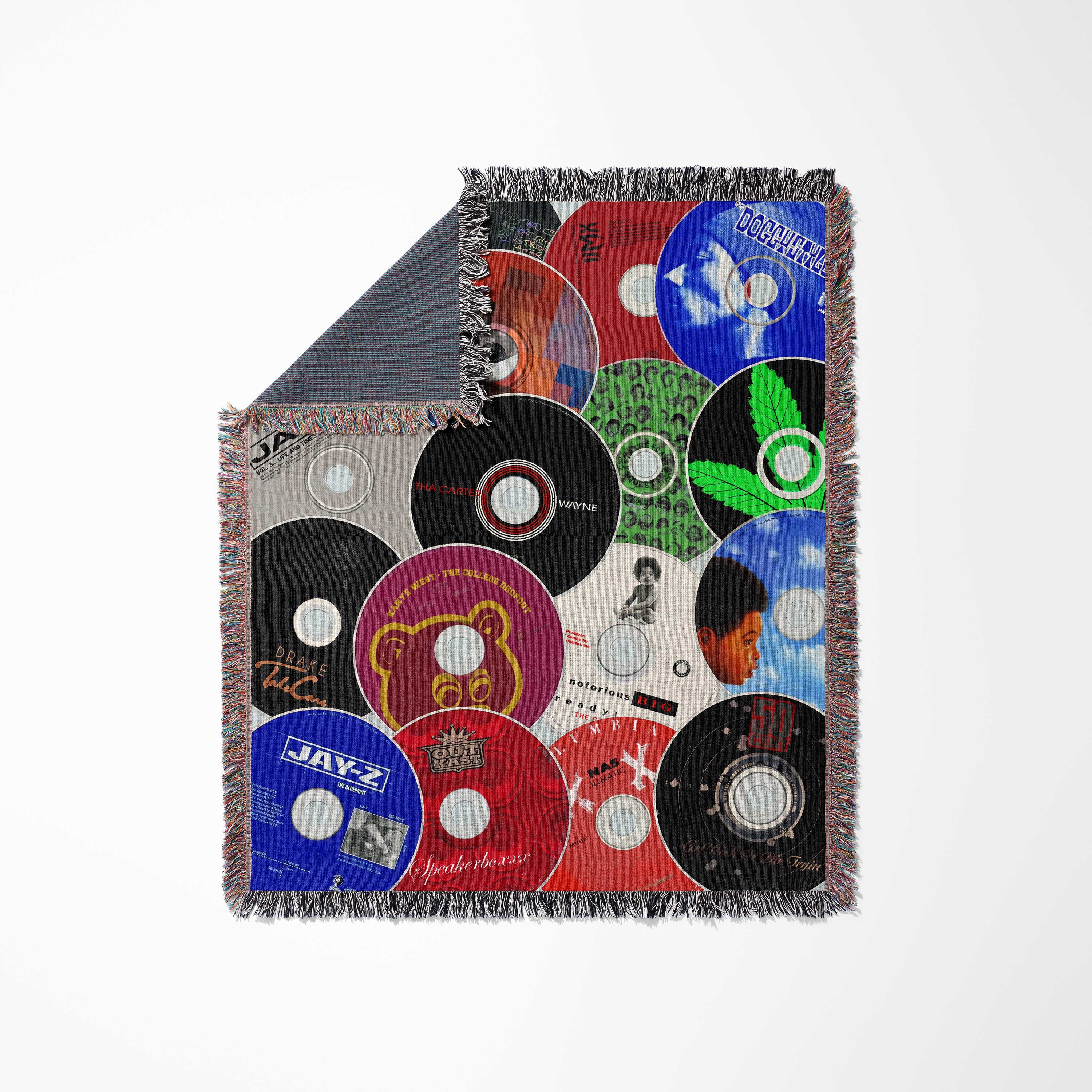 Greatest Rap Albums Woven Throw Blanket Hip Hop Decor Album Cover Decor ...
