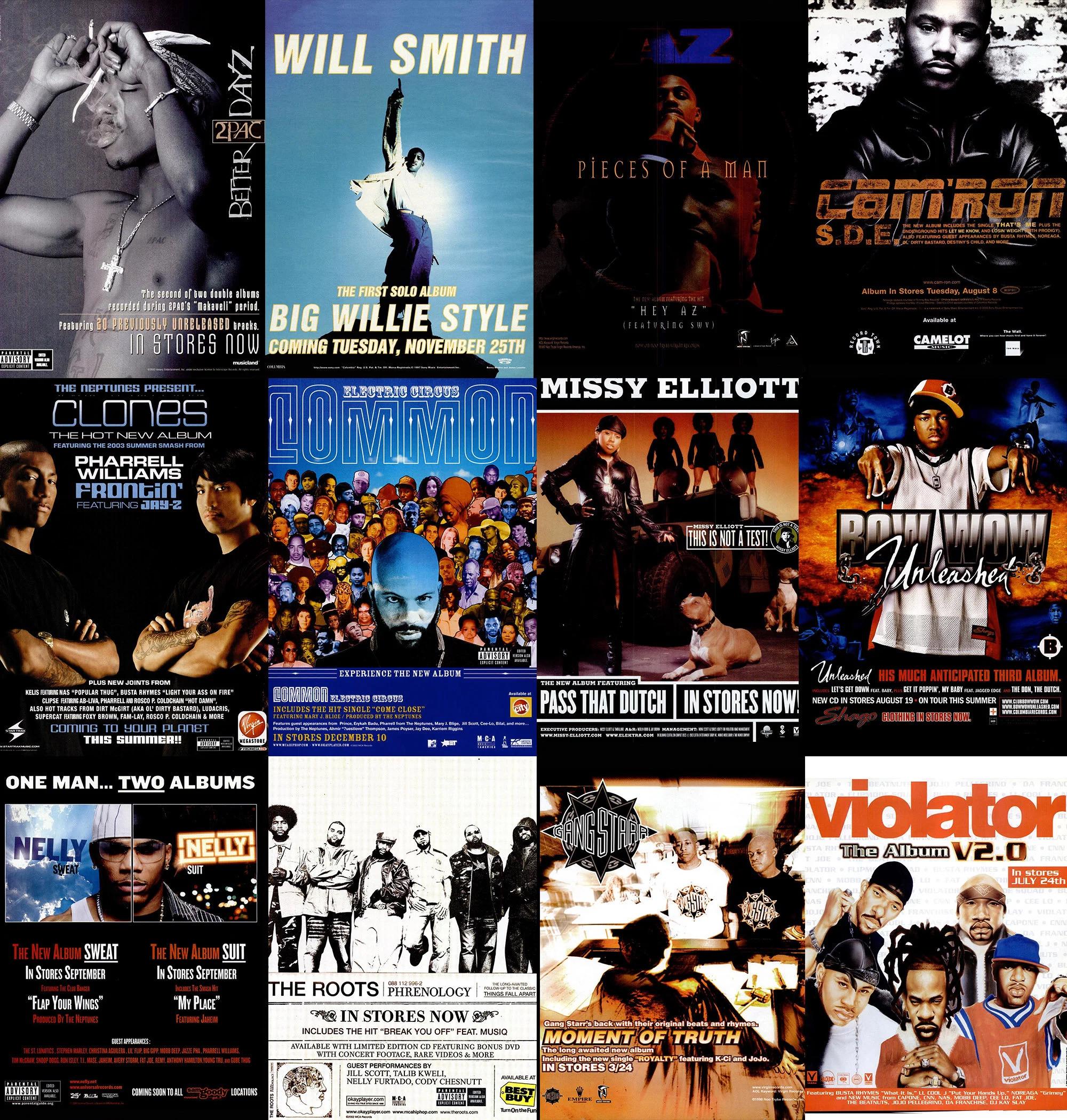 RARE 90s Rap Posters - 65 HQ Digital Hip Hop Posters From the 90s 2000s ...
