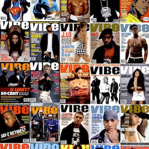 RARE Vibe Magazine Covers - 150 Vintage Hip-hop & Rap Digital Collage ...
