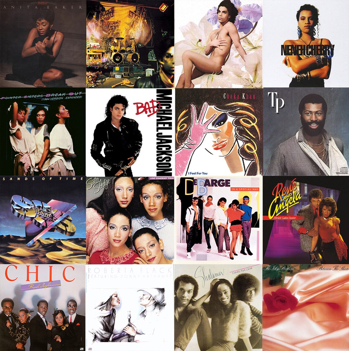 CLASSIC 80's R&B Album Cover Art Collage Kit (DIGITAL DOWNLOADS) 50 Pcs ...