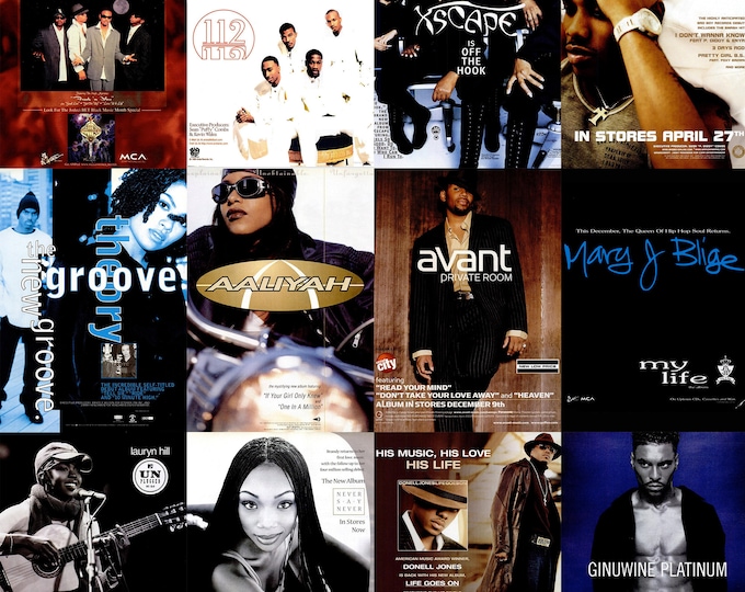 CLASSIC 80's R&B Album Cover Art Collage Kit (DIGITAL DOWNLOADS) 50 Pcs, 4.75" X 4.75", Album ...