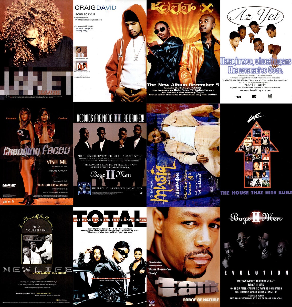 RARE 90s RNB Posters - 65 HQ Digital R&B Posters From the 90s 2000s ...