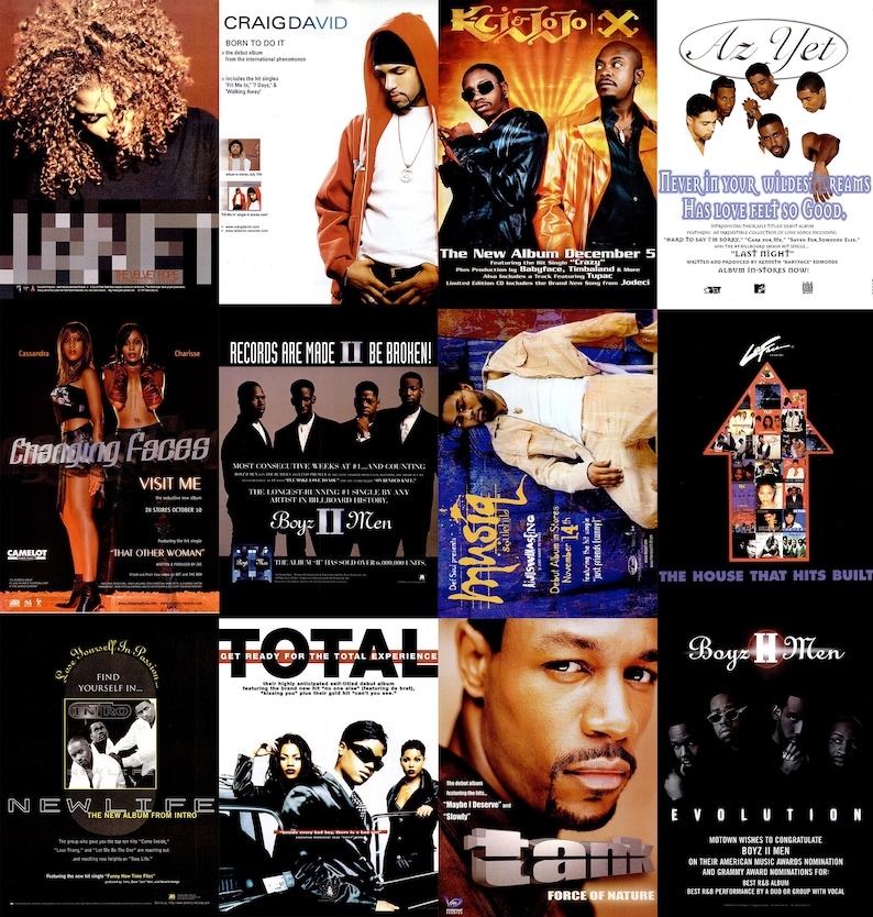 RARE 90s RNB Posters - 65 HQ Digital R&B Posters From the 90s 2000s ...