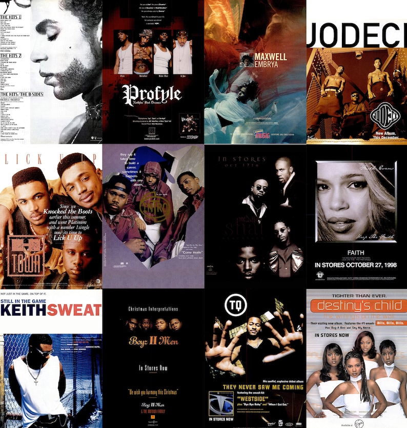 RARE 90s RNB Posters - 65 HQ Digital R&B Posters From the 90s 2000s ...