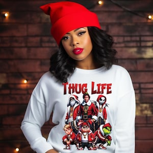 Thug Life Christmas Png, Character Xmas PNG, Christmas Character Png ...