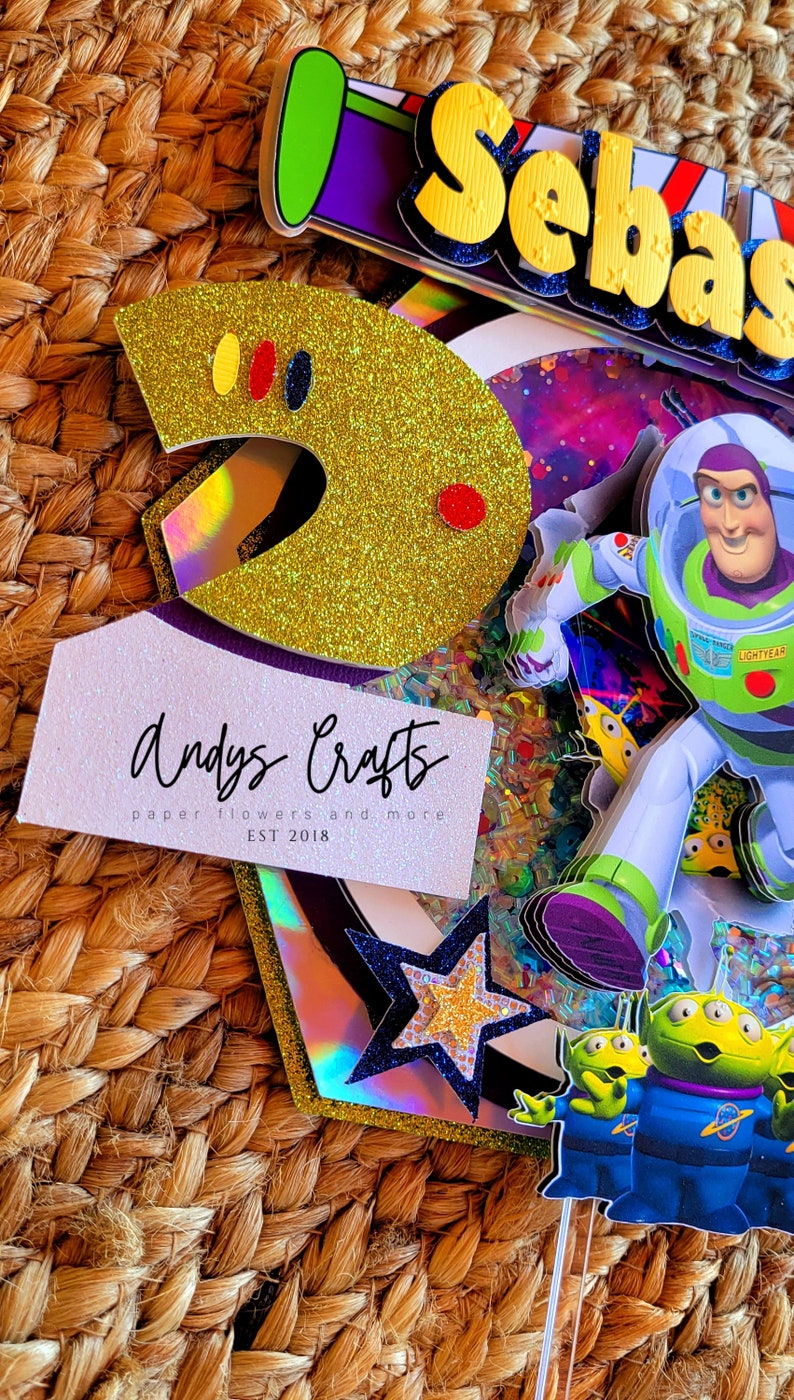 Buzz Lightyear Cake Topper / Buzz Lightyear Shaker Cake Topper / Buzz ...