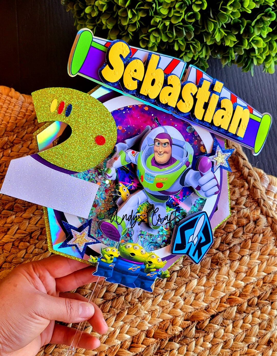 Buzz Lightyear Cake Topper / Buzz Lightyear Shaker Cake Topper / Buzz ...