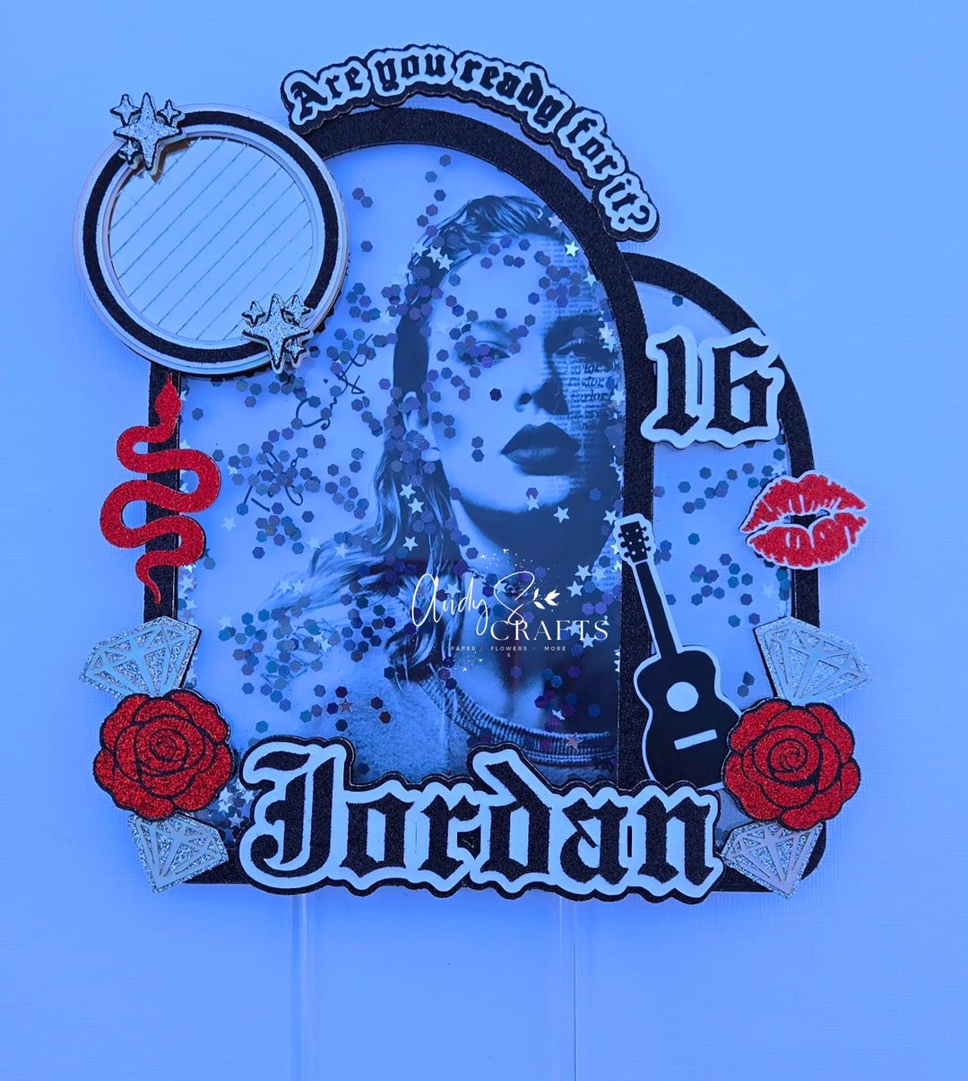 Swiftie Shaker Cake Topper/ 1989 Era Reputation Cake Topper/ Swiftie ...