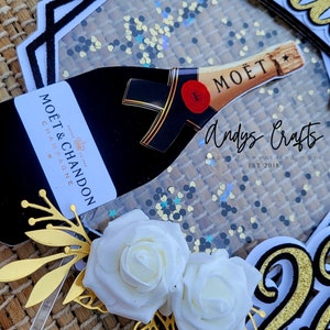 Champagne, Moet Chandon, Birthday, Cake Topper, 3d Cake Topper Shaker ...