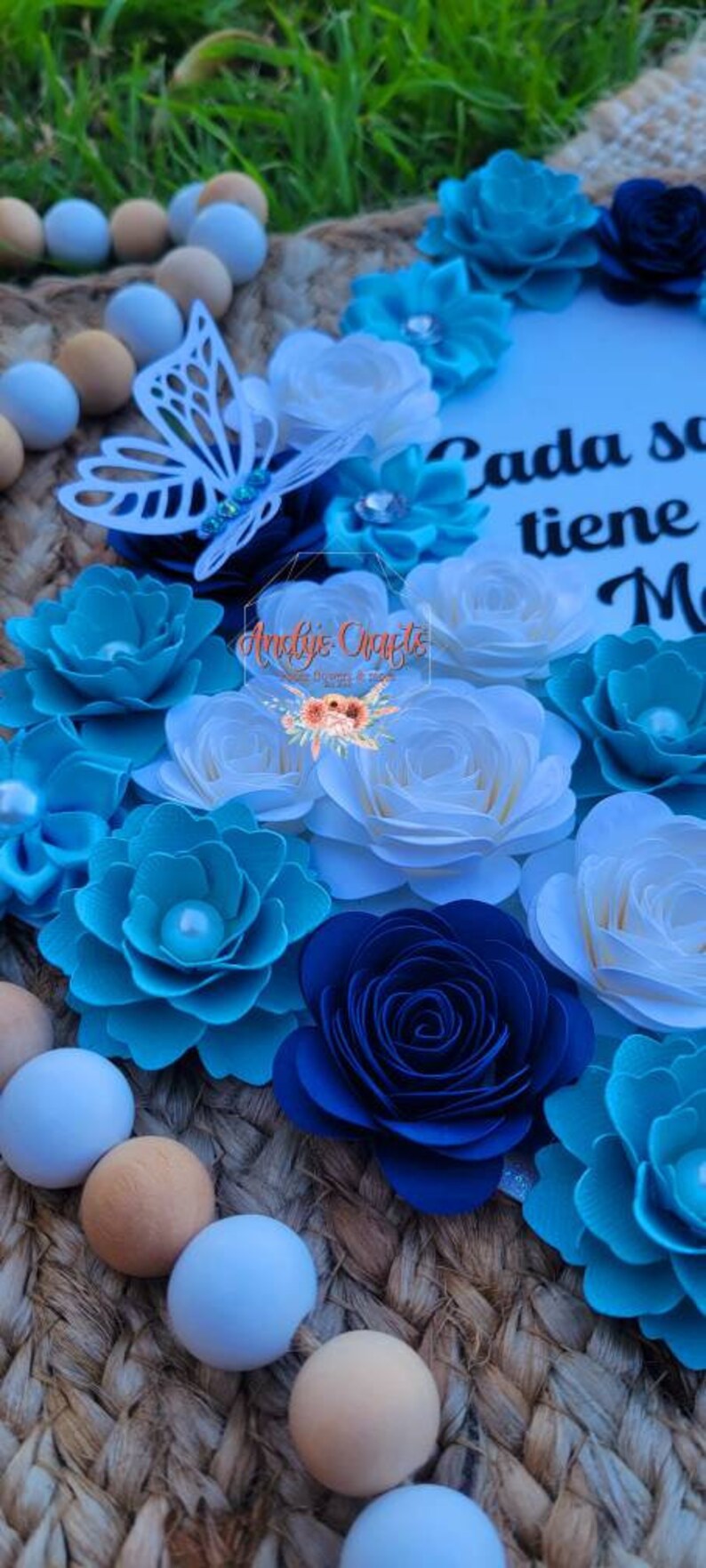 Custom Graduation Without Bow and BLING, 3D Paper Flowers, Graduation ...