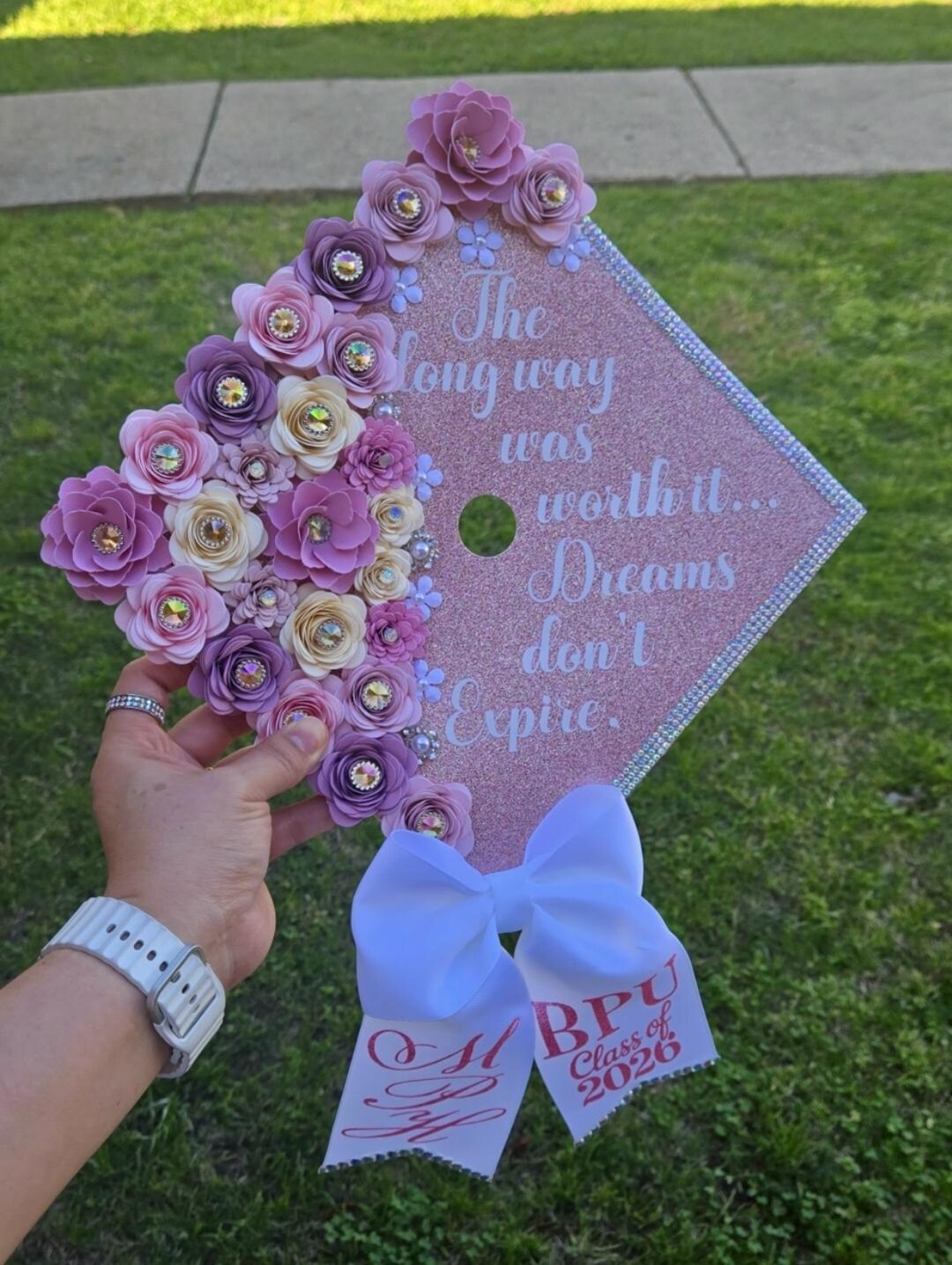 Custom Graduation Cap, 3D Paper Flowers, Graduation Cap Designs, Class ...