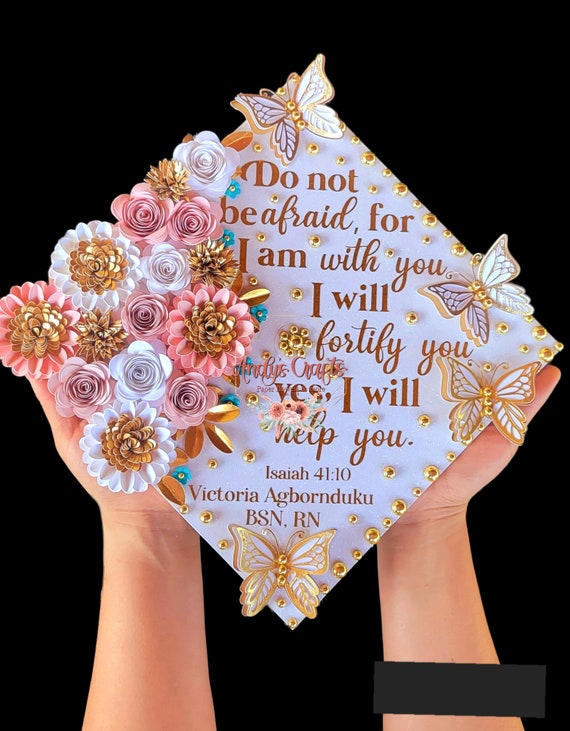 Rhinestone Decorated Graduation Cap