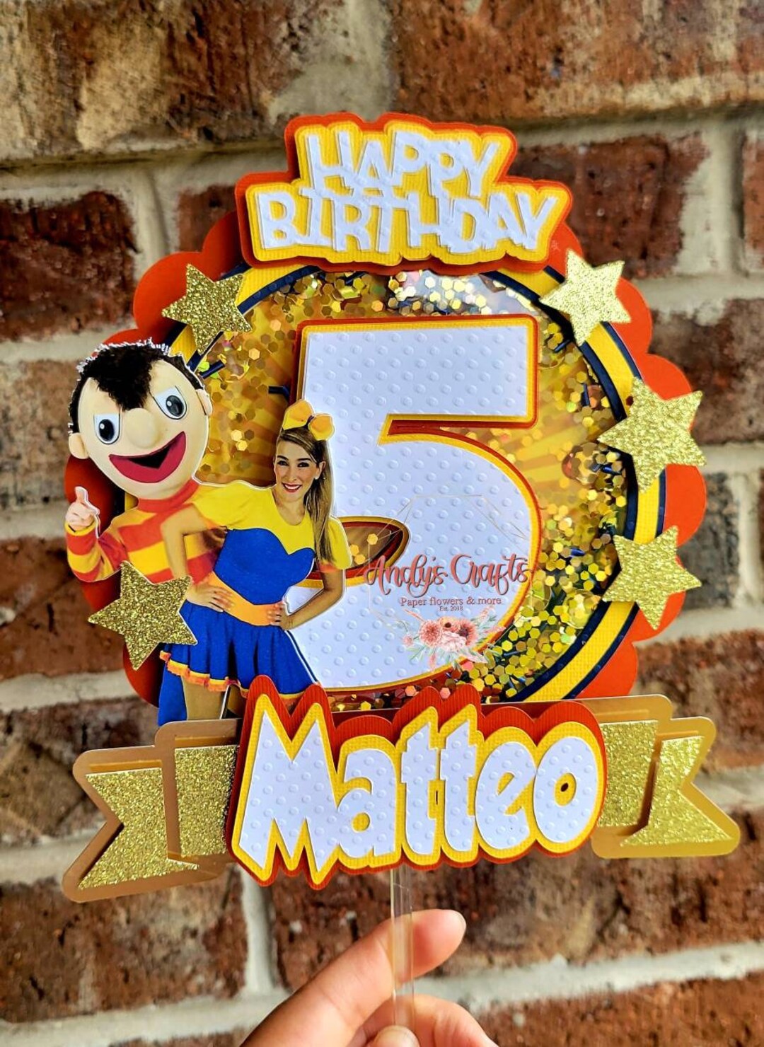 BELY Y BETO Inspired Cake Topper Shaker - Etsy