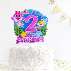 Baby Shark Shaker Cake Topper - Etsy