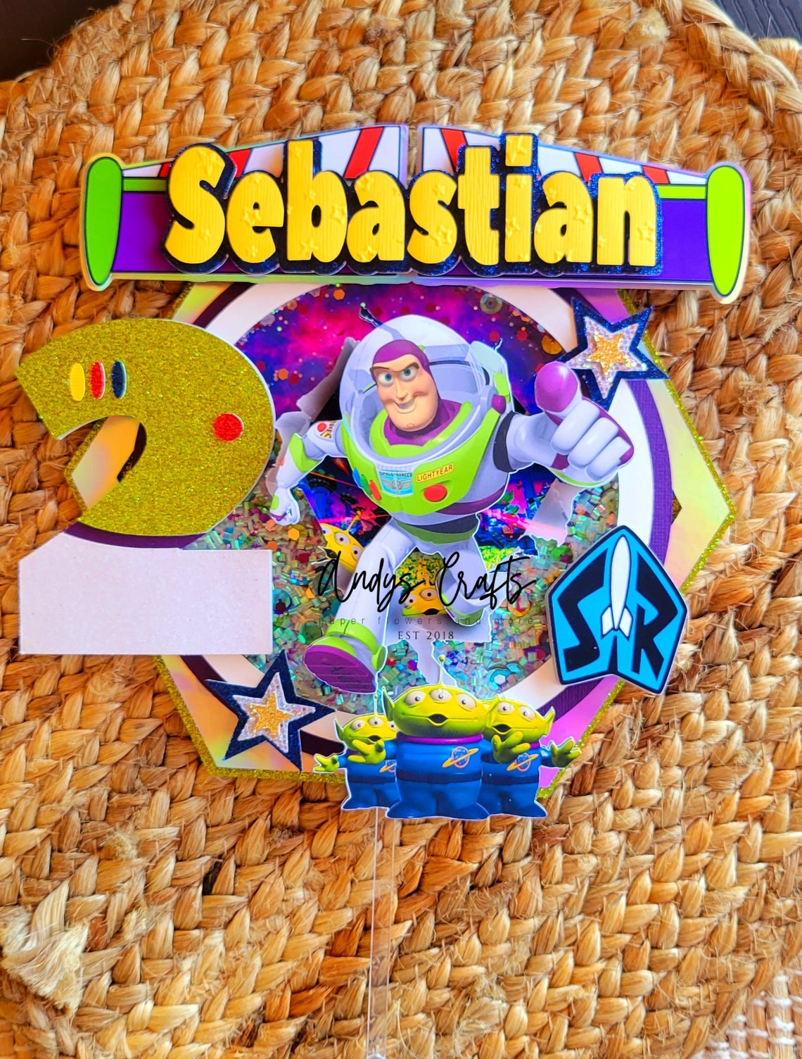 Buzz Lightyear Cake Topper / Buzz Lightyear Shaker Cake Topper / Buzz ...