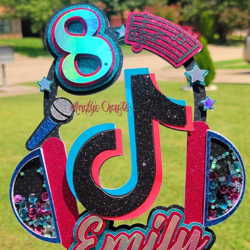 Tik Tok Cake Topper - Etsy