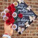 Custom Graduation Cap, 3D Paper Flowers, Graduation Cap Designs, Class ...