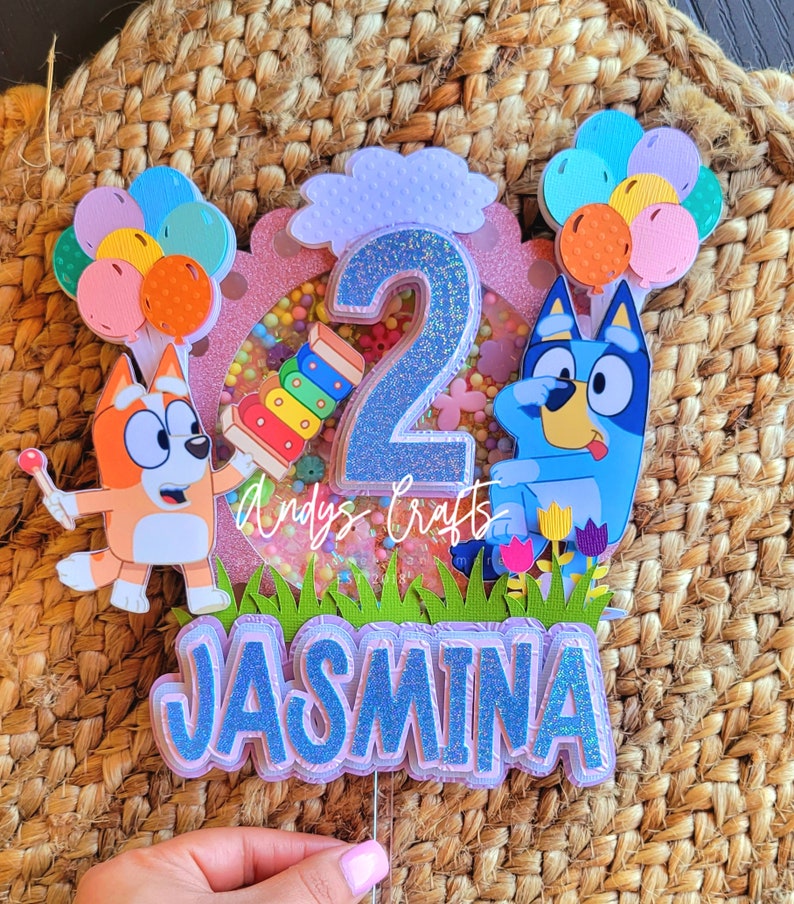 Bluey Cake Topper Bluey Centerpiece Bluey Party Decor - Etsy