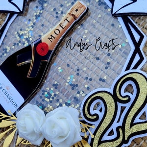 Champagne, Moet Chandon, Birthday, Cake Topper, 3d Cake Topper Shaker ...