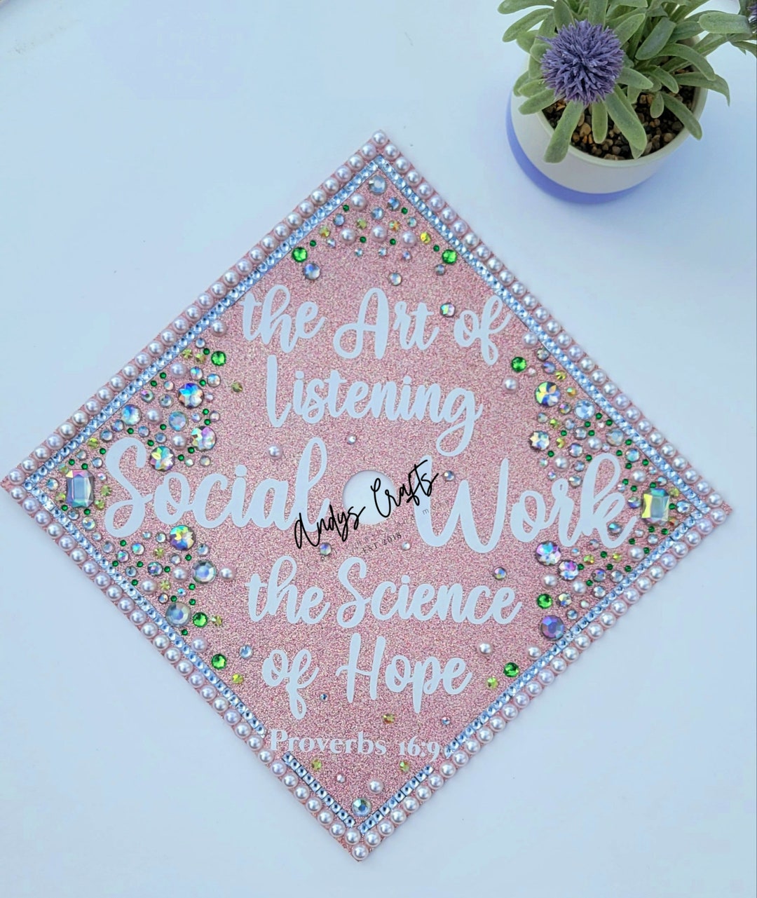 Custom Graduation Cap, 3D Paper Flowers, Graduation Cap Designs, Class ...