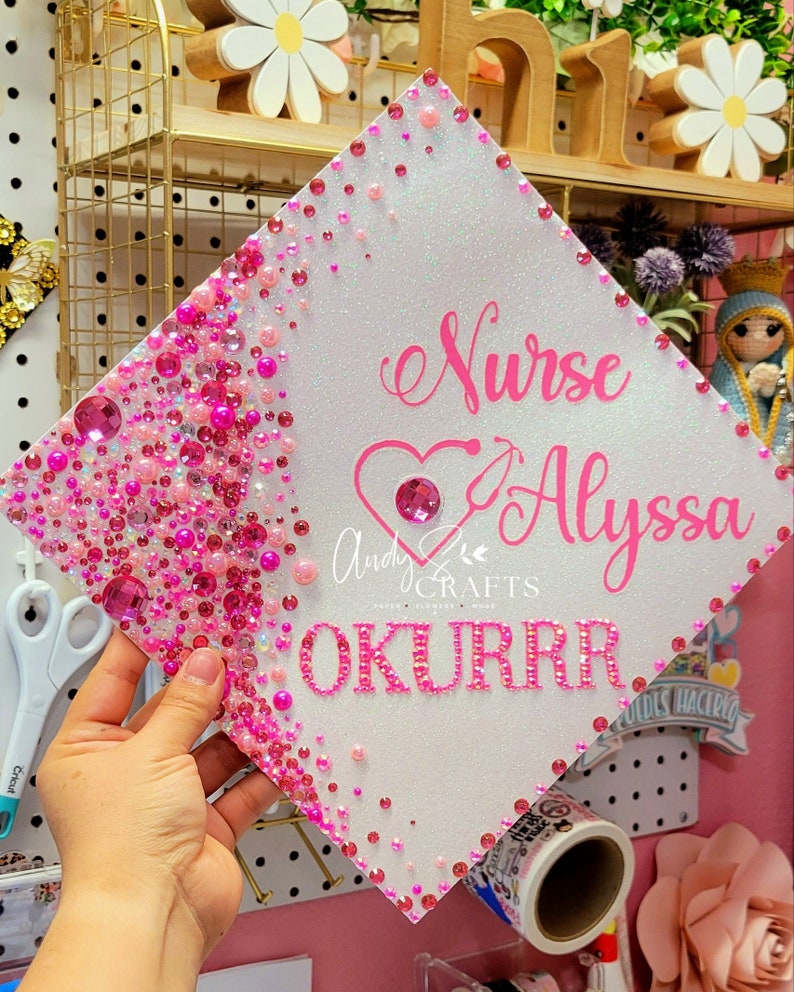 EXTRA BLING Custom Graduation Cap, Graduation Cap Designs, Class of ...